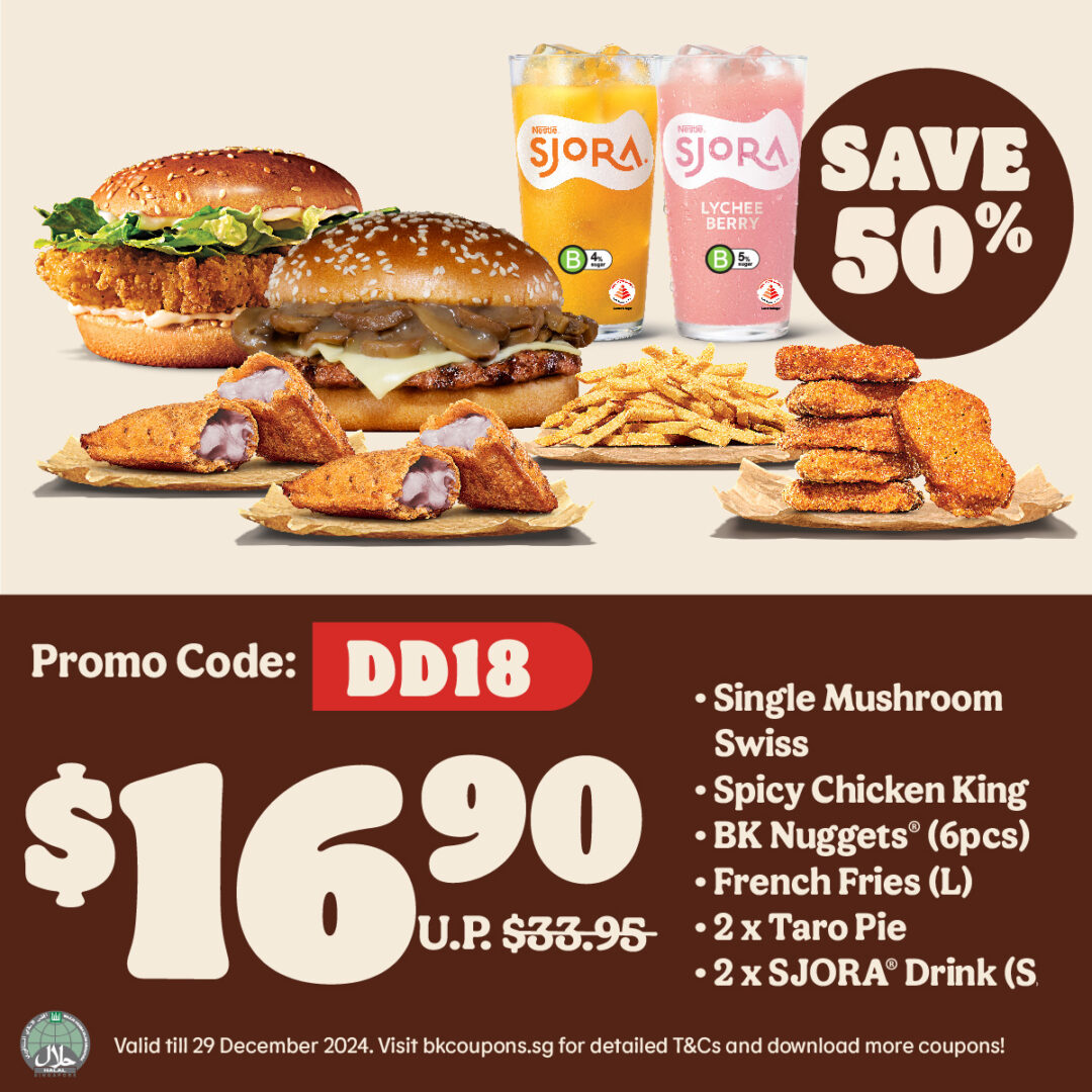 BURGER KING® Coupon Discounts up to 50% off Burgers & Meals
