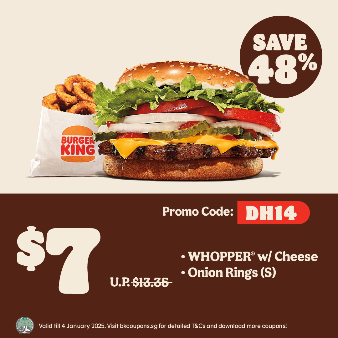 BURGER KING® Coupon Discounts up to 50% off Burgers & Meals